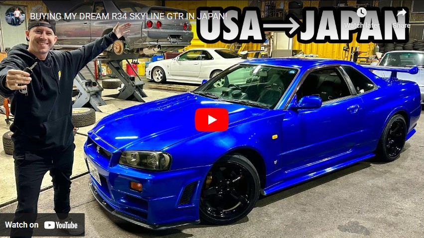 BUYING MY DREAM R34 SKYLINE GTR IN JAPAN! | Toprank Importers