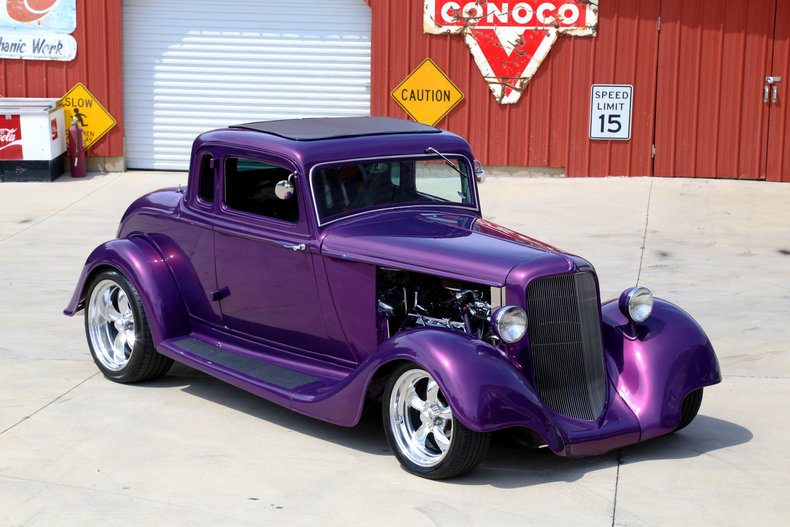 1934 Plymouth PF Coupe REAL STEEL V8 Rack and Pinon Steering AC Power ...