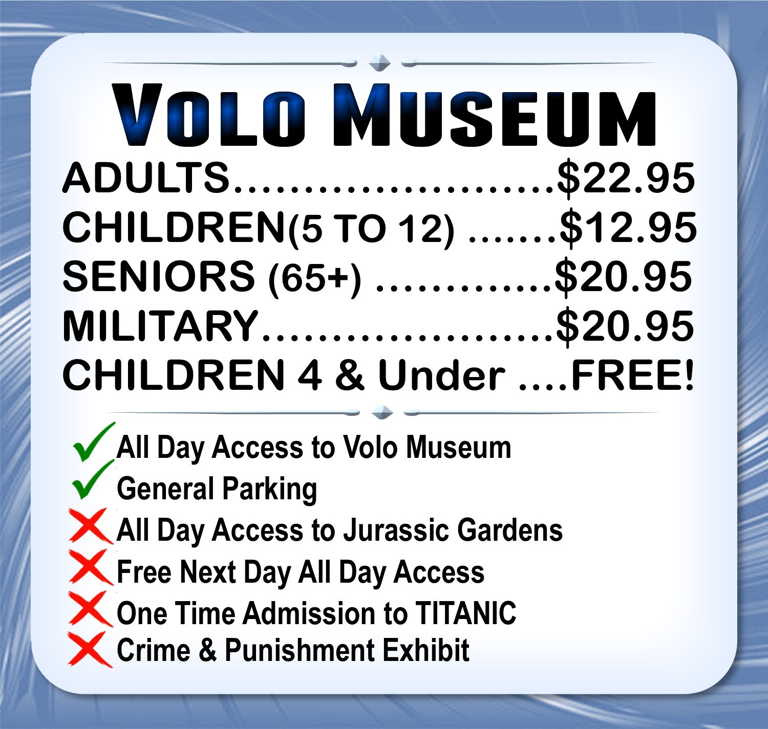 Plan your Visit | Volo Museum